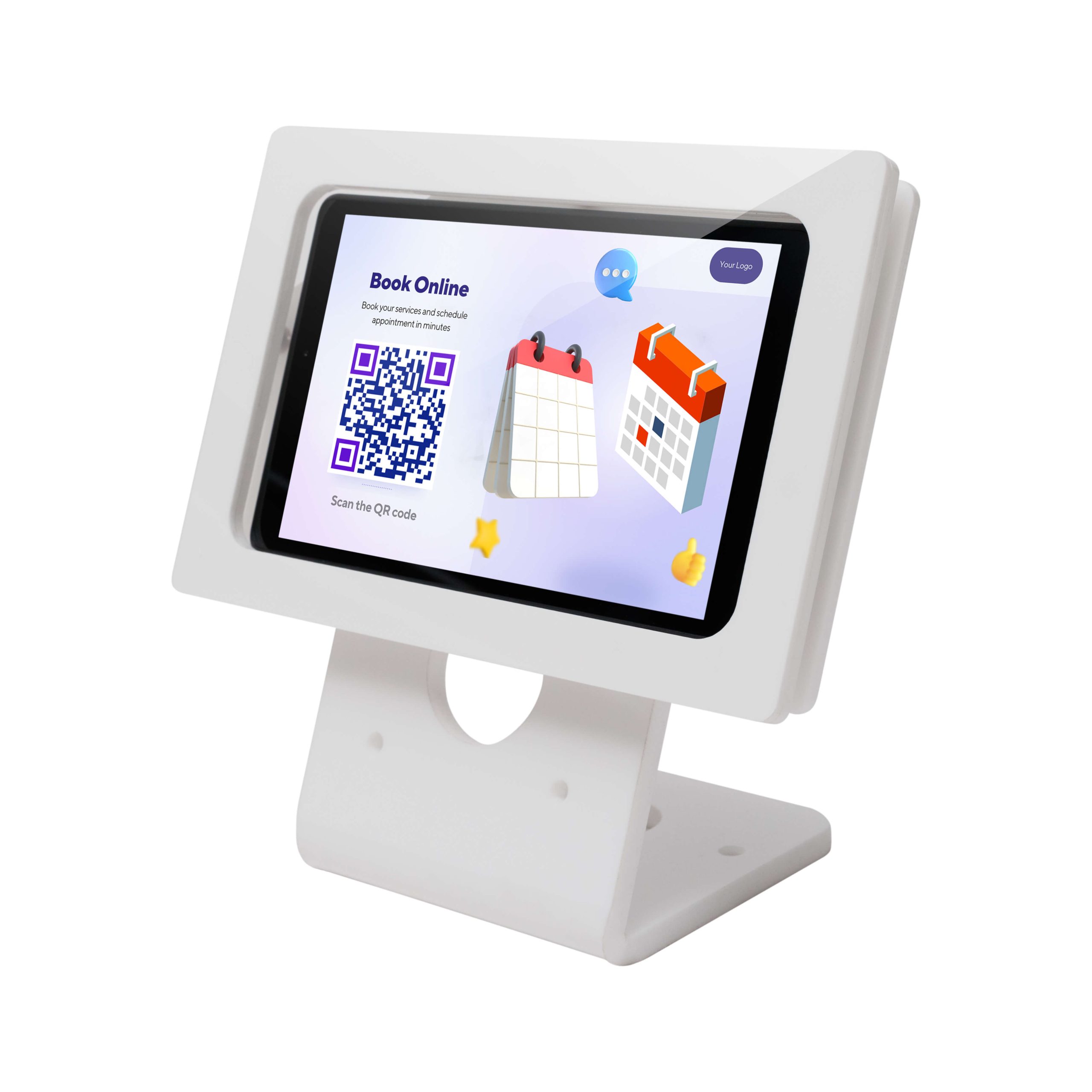 Customer Facing Tablet 8” & secure stand | Fanda